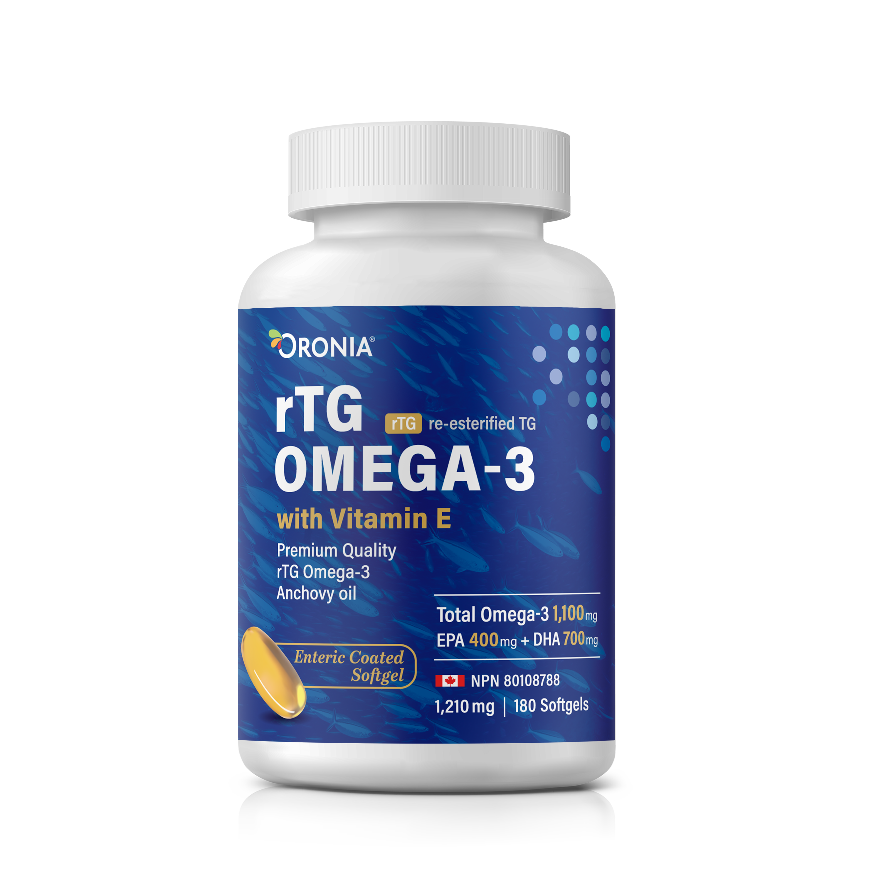 rTG Omega-3 (1,210mg) with Vitamin E_enteric coated – Oronia Info