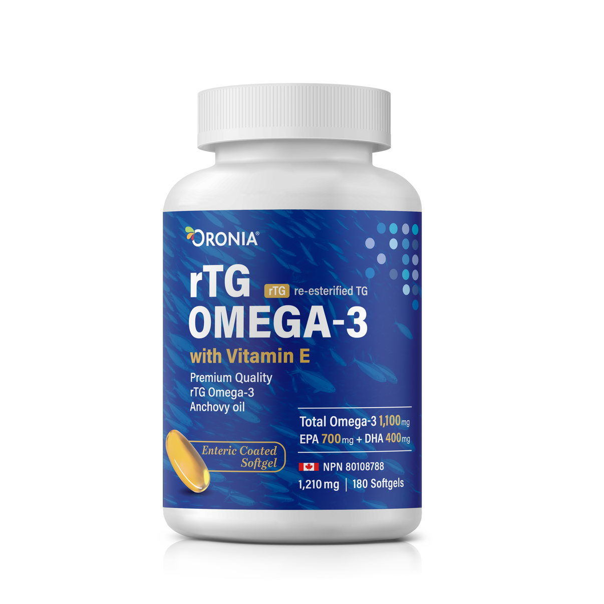 rTG Omega-3 (1,210mg) with Vitamin E_enteric coated – Oronia Info